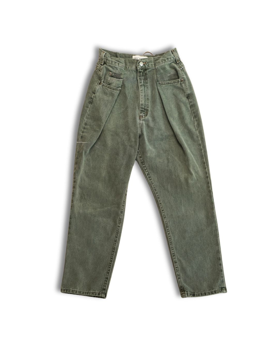 Upcycled Front Pleat Denim (Multicolored) – PROCHE